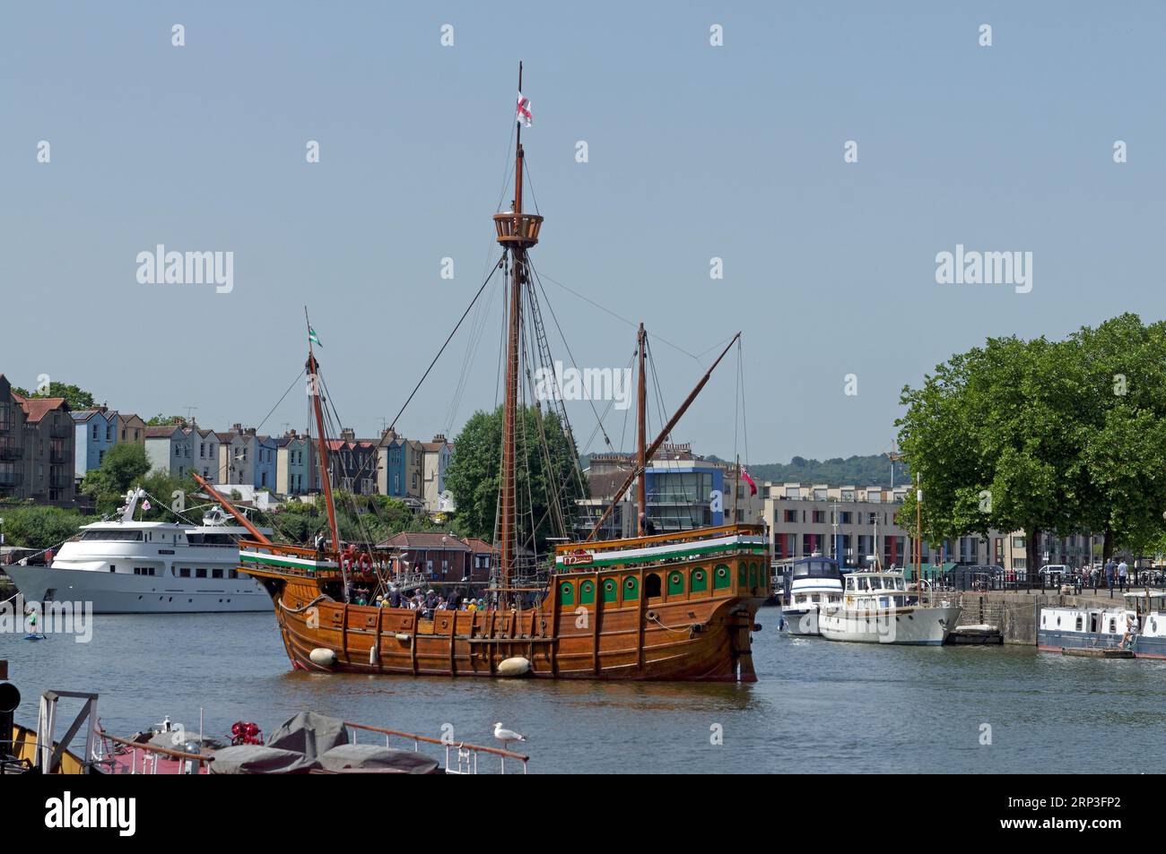 The Mathew sail boat, replica of John Cabot's wooden ship which crossed ...
