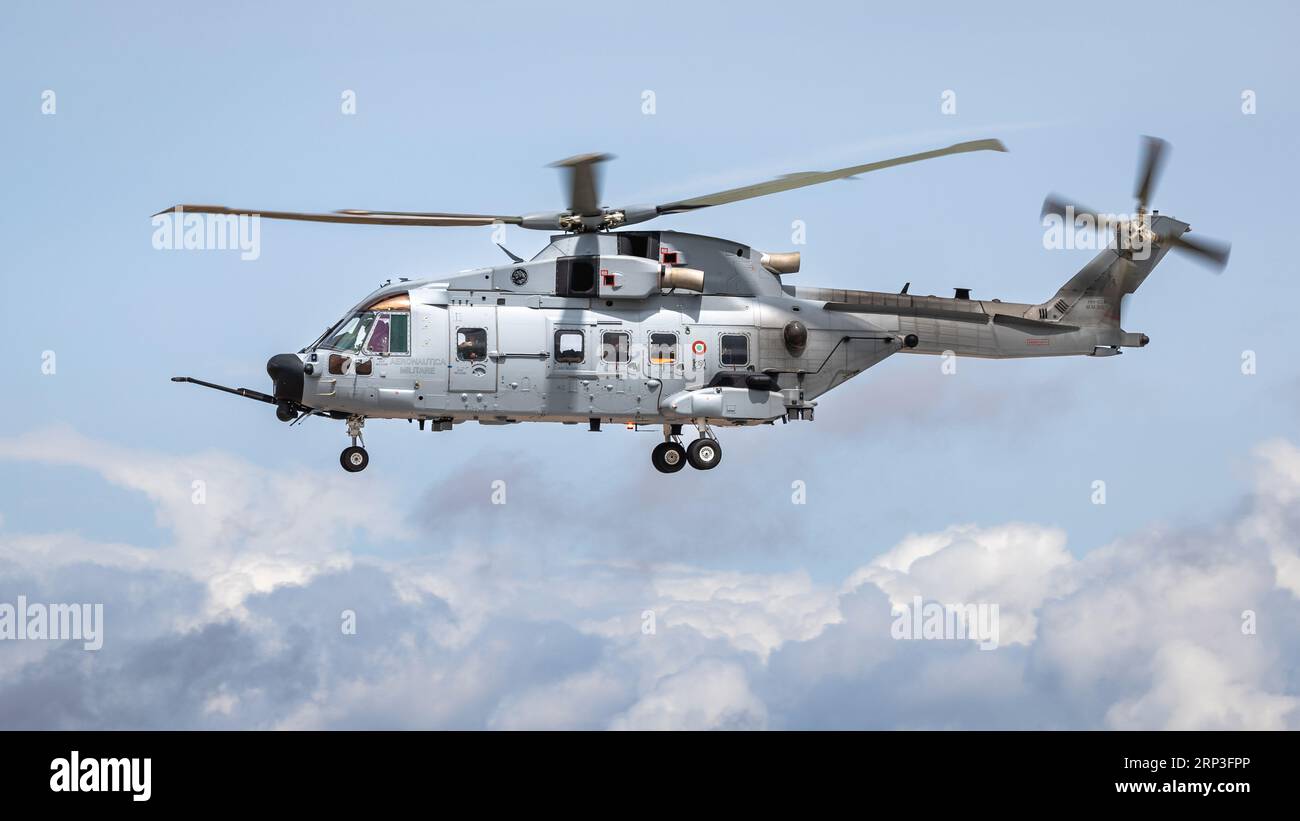 Italian Air Force - Leonardo HH-101A Caesar, arriving at RAF Fairford ...
