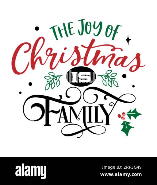 The joy of Christmas is family typography t shirt design Vol-1, marry ...
