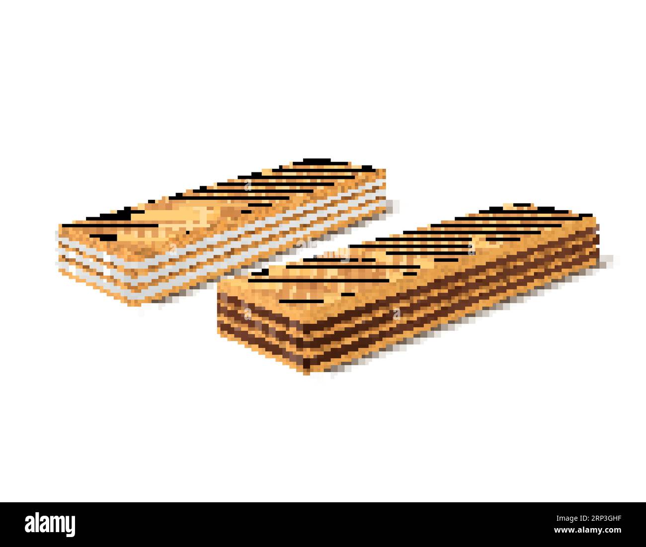 Vanilla wafer cookie Stock Vector Images - Alamy