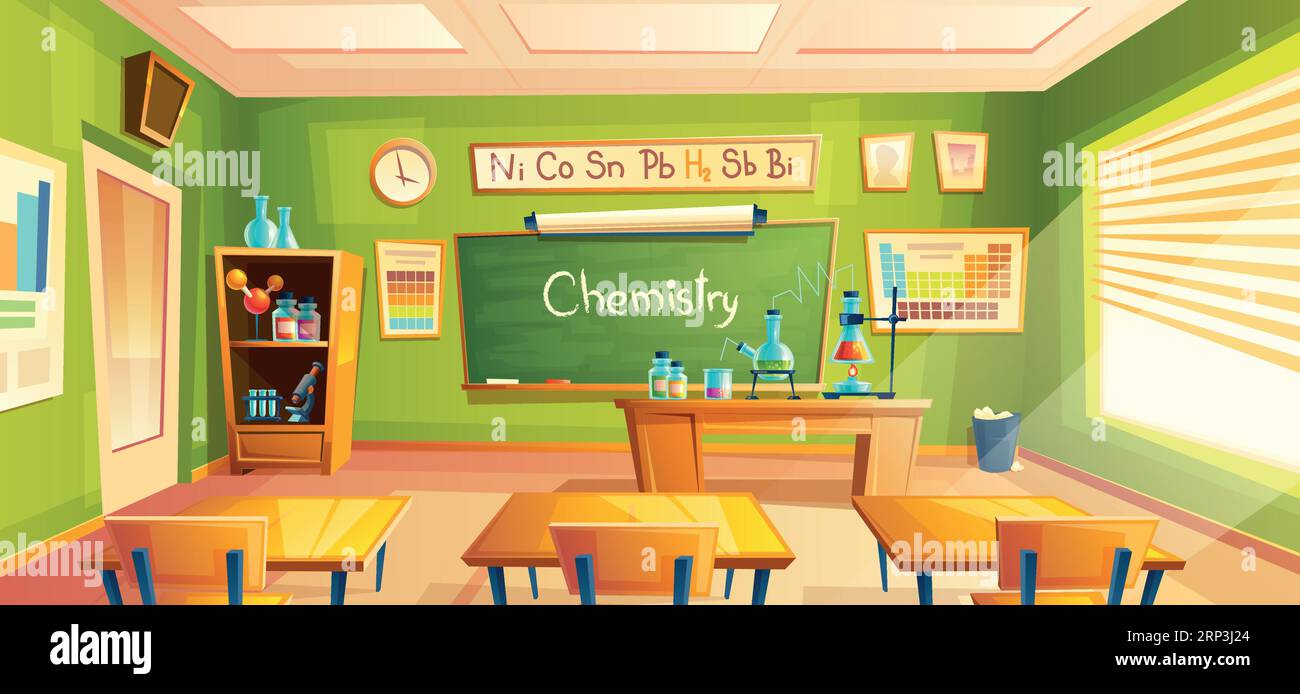 Cartoon test tube laboratory school hi-res stock photography and images ...