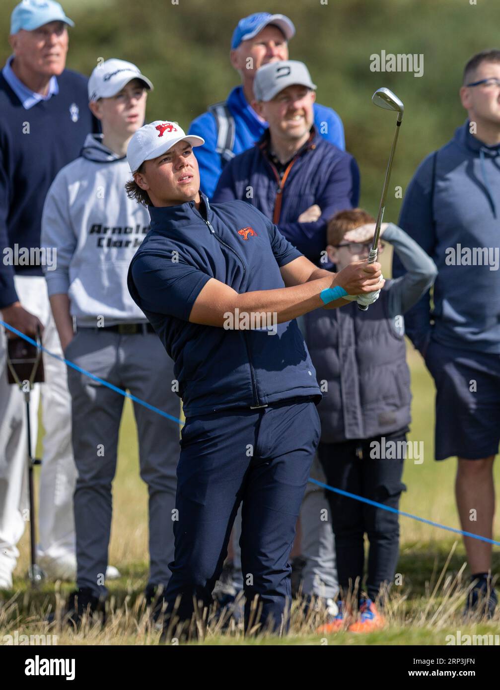 James Ashfield of GB&I during day two of the 2023 Walker Cup at St ...