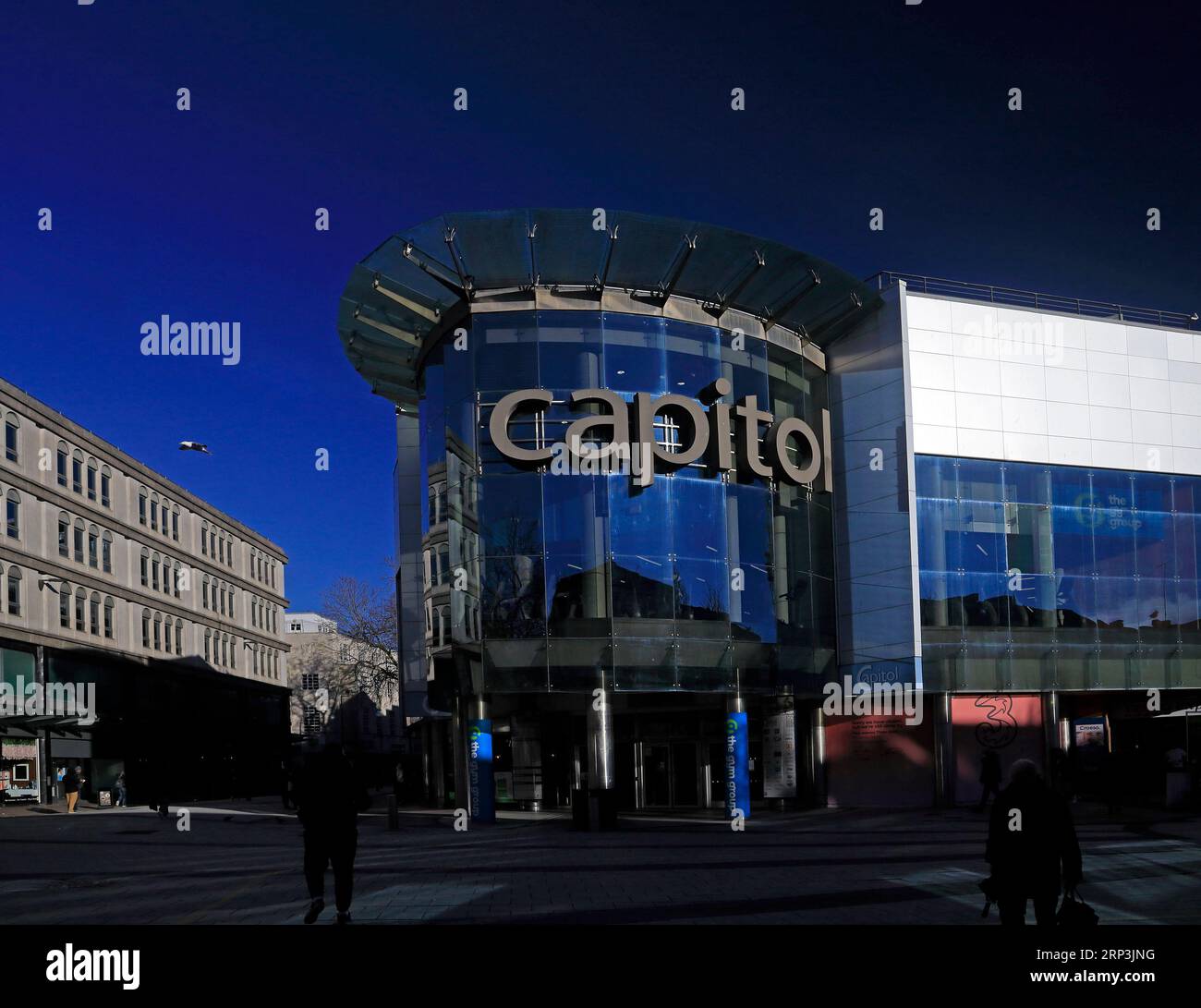 Capitol Centre shopping complex, Cardiff Queen Street Stock Photo - Alamy