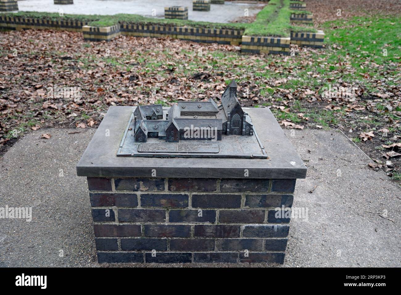 Bronze Model of The Friary, Cooper's Field, Castle Grounds, Bute Park ...