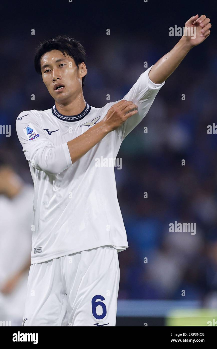 Lazio's Japanese midfielder Daichi Kamada looks during the Serie A ...