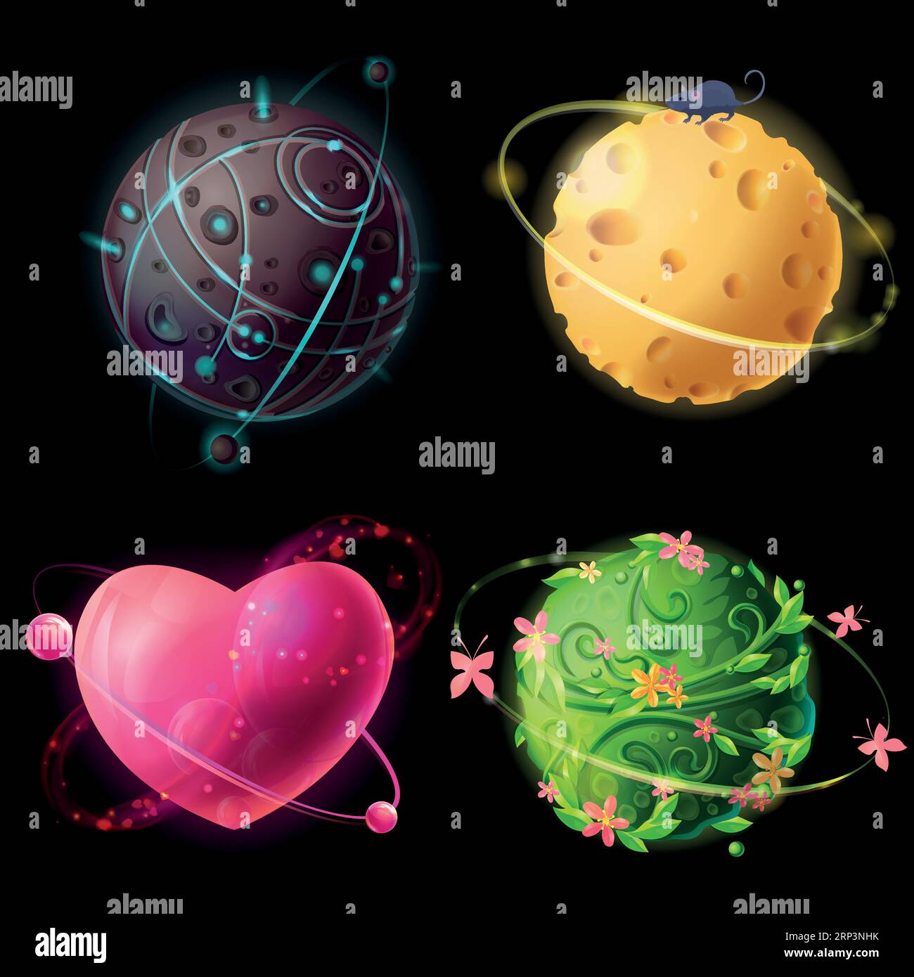 Unusual planetary system hi-res stock photography and images - Alamy