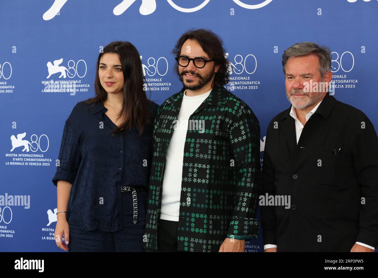 Venice, Italy, 3rd September, 2023. Lisa Roche, Léo Troisgros and ...