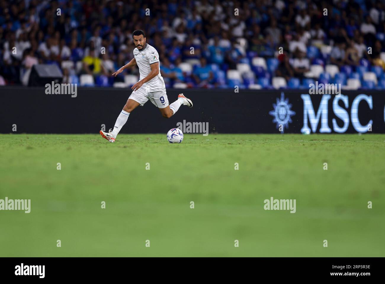 Lazio's Spanish forward Pedro controls the ball during the Serie A ...