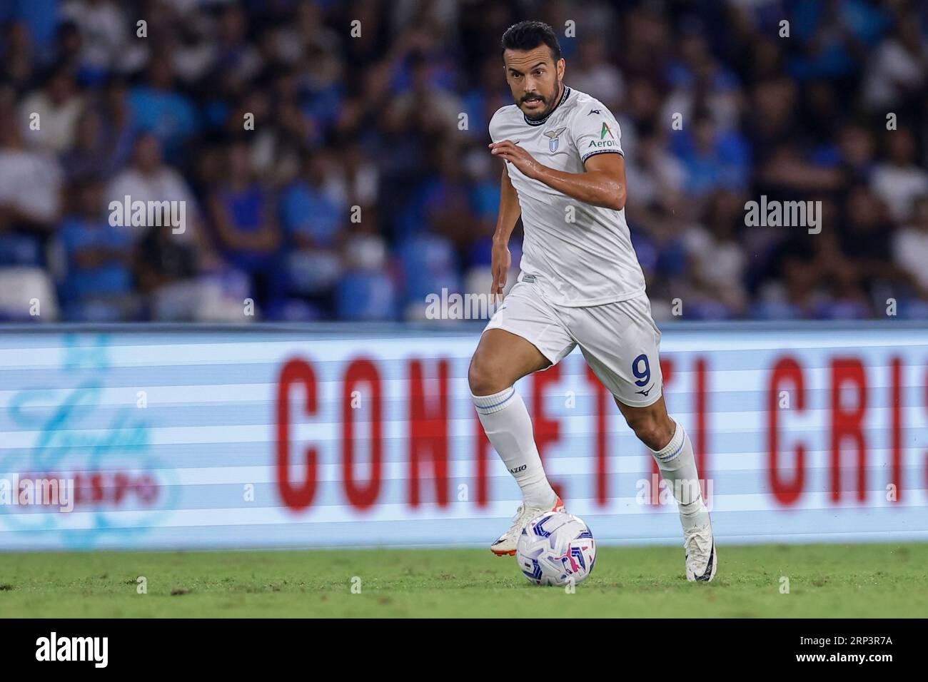 Lazio's Spanish forward Pedro controls the ball during the Serie A ...