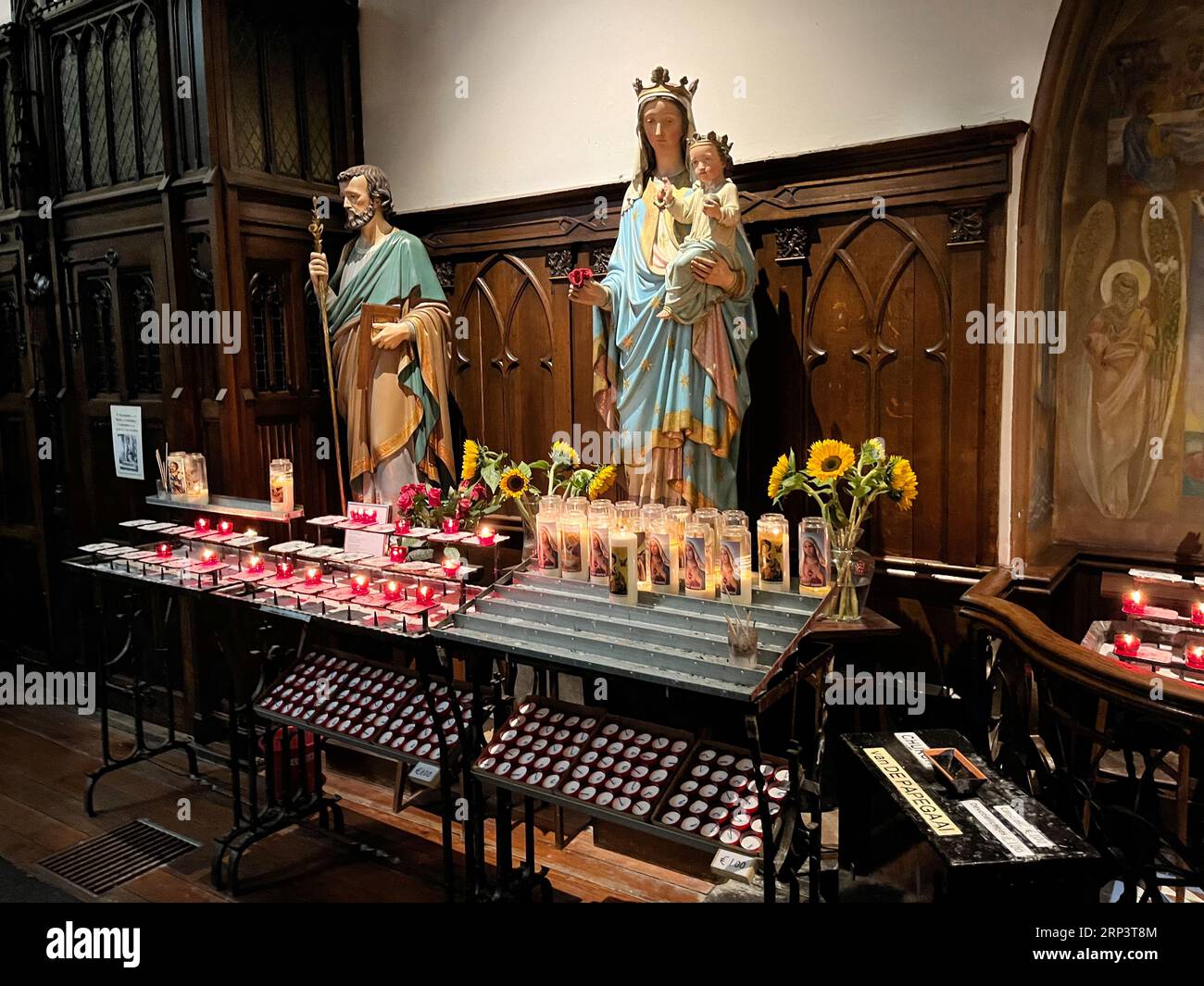 Amsterdam, Netherlands. August 29, 2023. The interior and altar in a ...