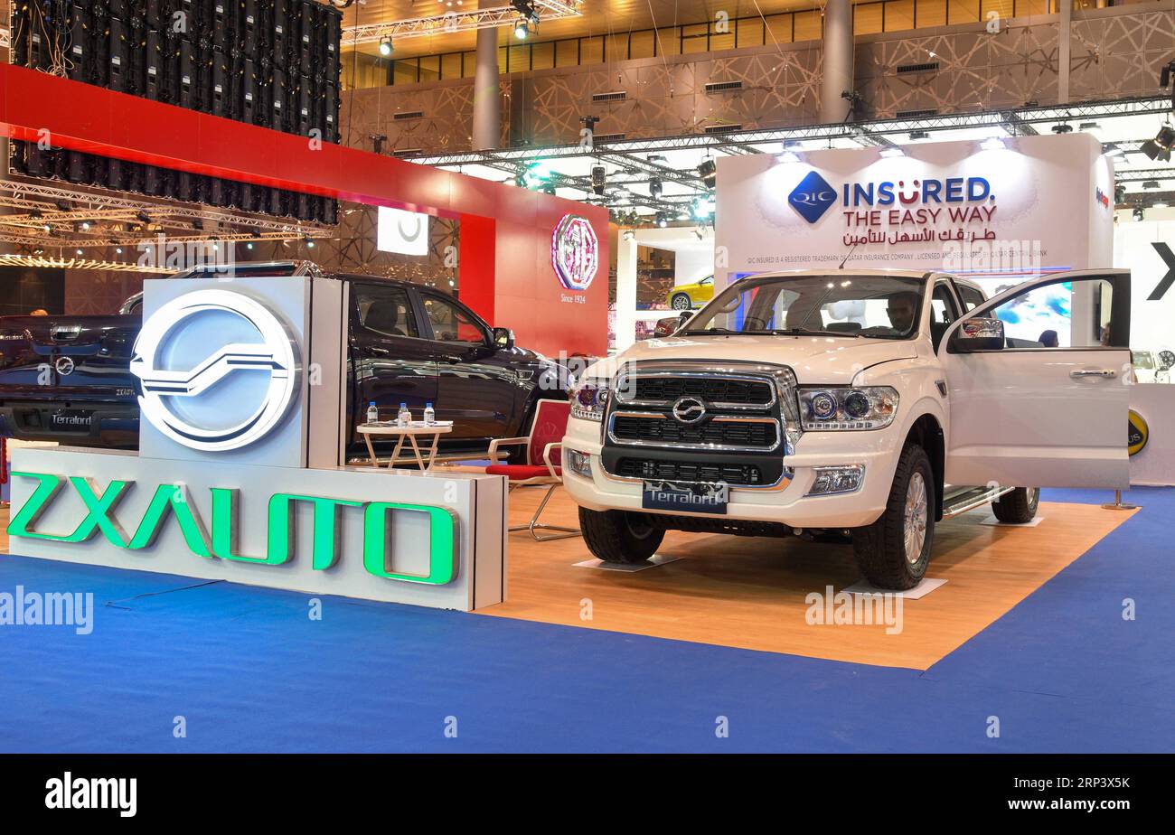 (181018) -- DOHA, Oct. 18, 2018 -- A Zxauto Terralord Pickup Truck is ...
