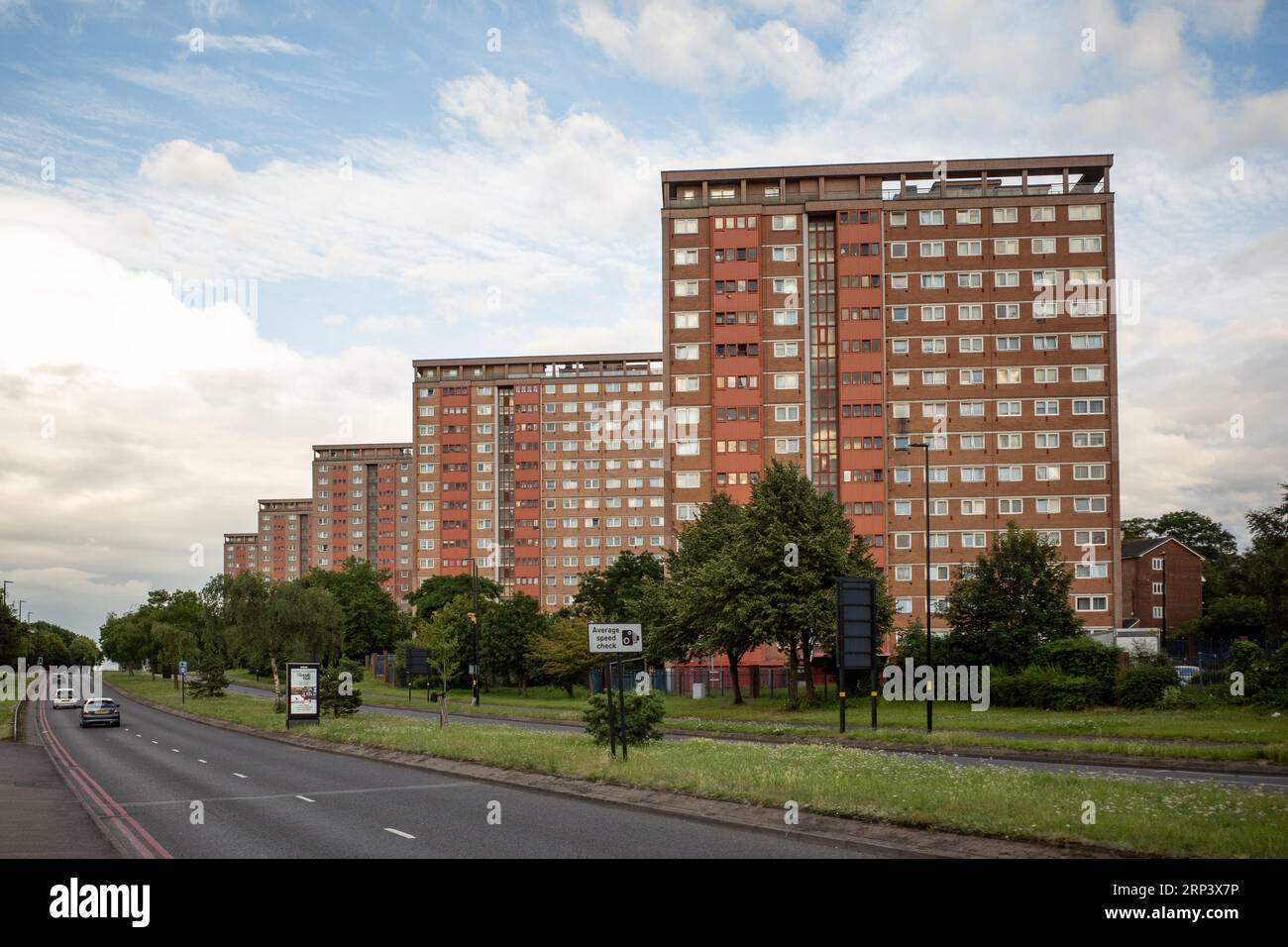 Five high rise tower blocks in St Georges Estate in Birmingham situated ...