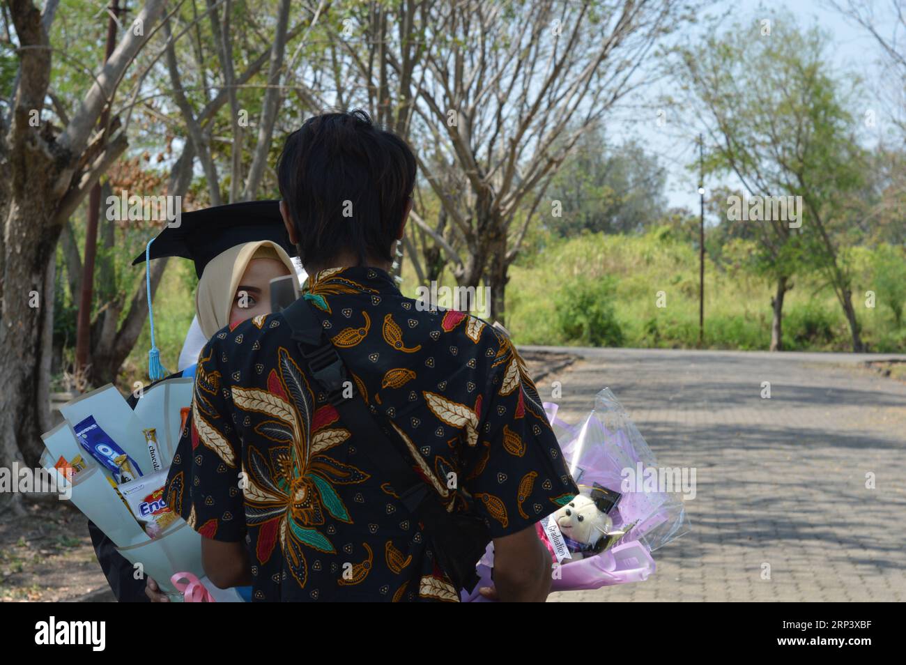 graduation photo with hijab Stock Photo - Alamy