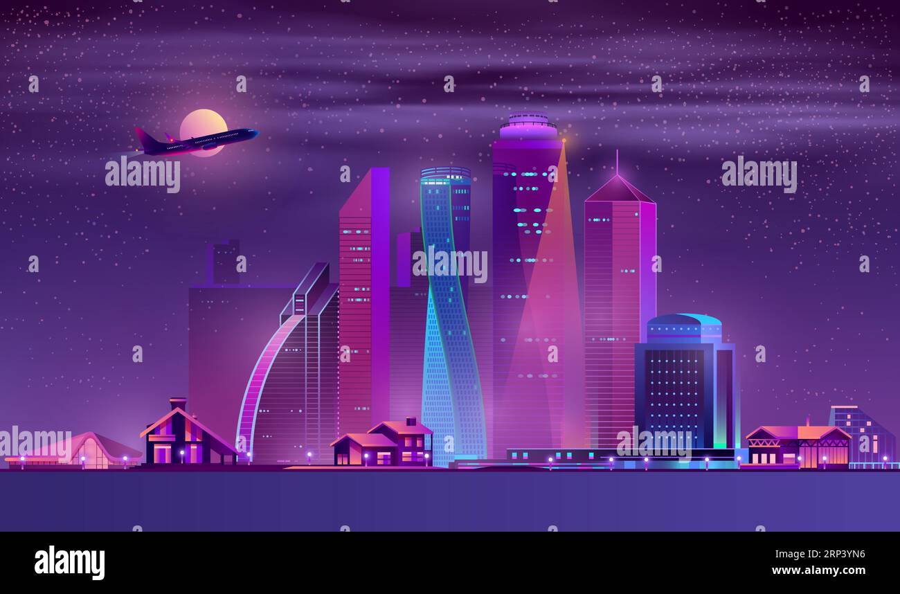 Flying skyline Stock Vector Images - Alamy