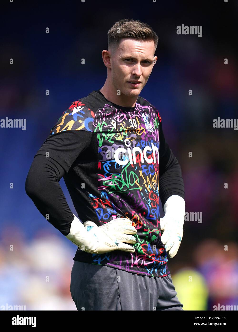Crystal Palace goalkeeper Dean Henderson during the Premier League ...
