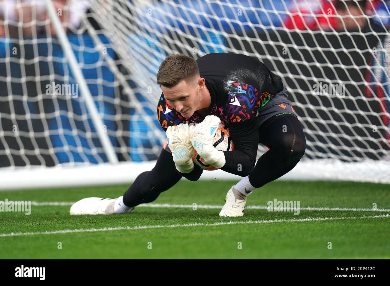 Crystal Palace goalkeeper Dean Henderson during the Premier League ...