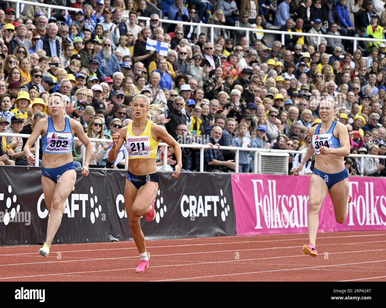 Stockholm, Sweden. 03rd Sep, 2023. Anniina Kortemaa (L) and Aino ...
