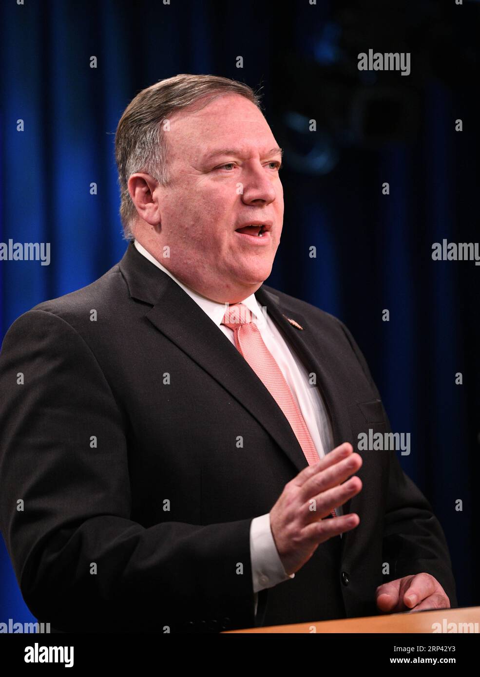 (181024) -- WASHINGTON, Oct. 24, 2018 -- U.S. Secretary of State Mike ...