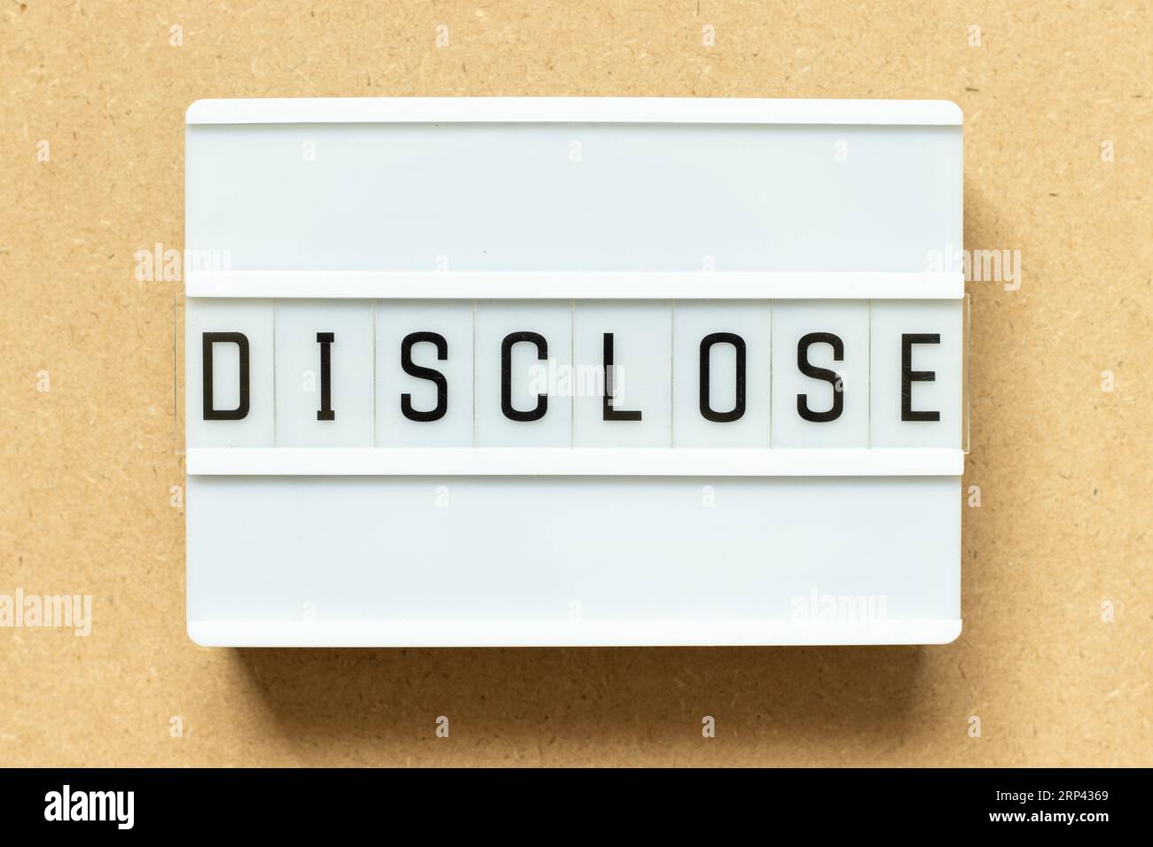 Disclose data hi-res stock photography and images - Alamy