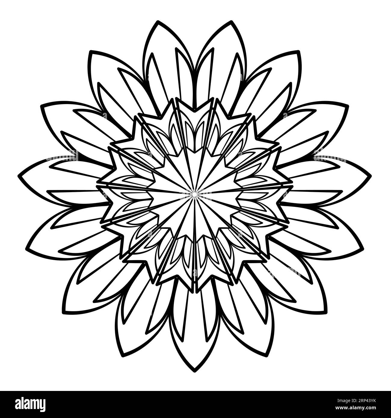 Mandala ornament. Lace pattern in circle. Doodle illustration. Vector ...