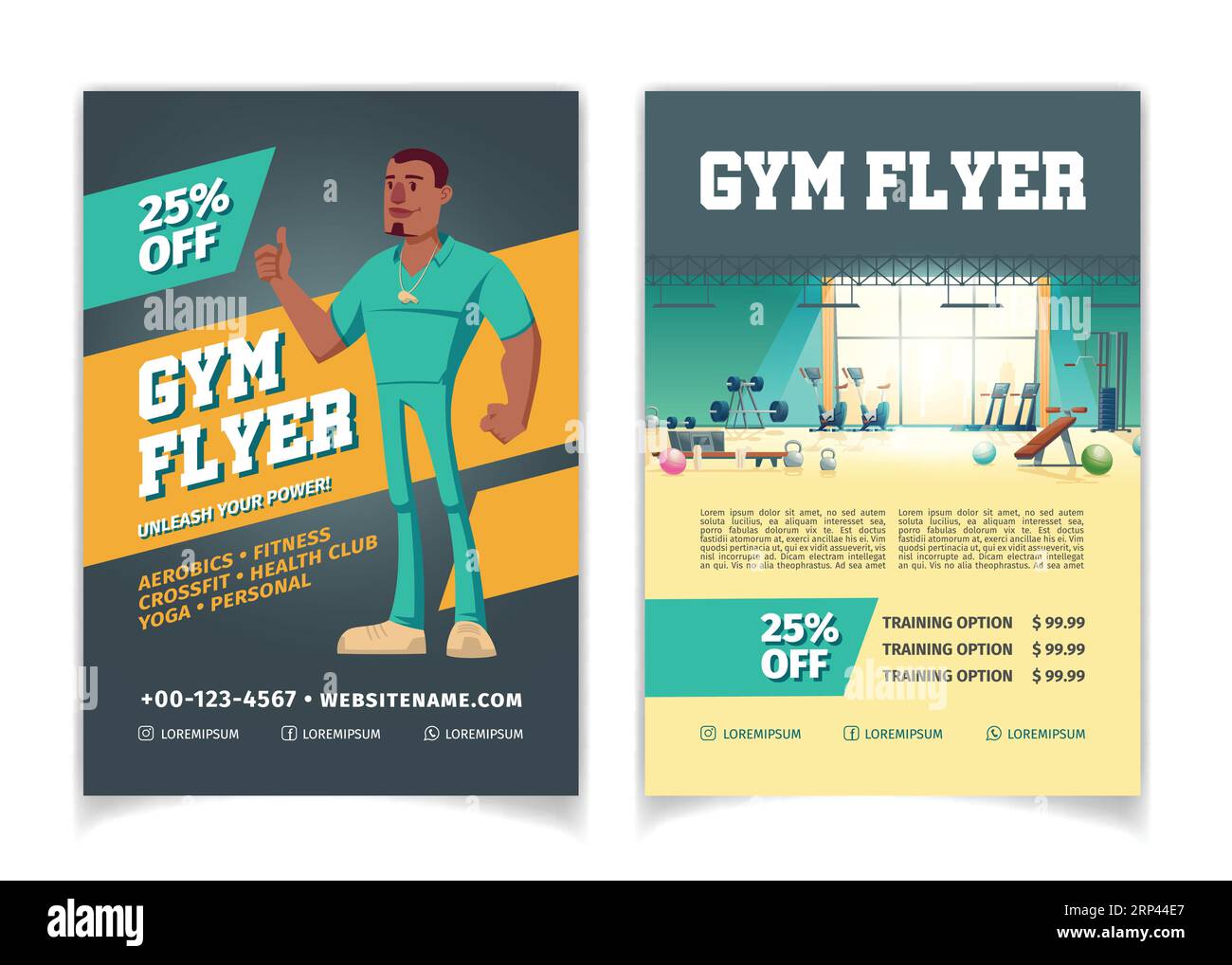 Gym flyer hi-res stock photography and images - Alamy