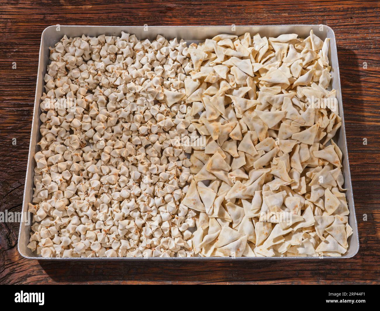 Traditional Turkish food and Ravioli, Manti, on a beautiful background ...