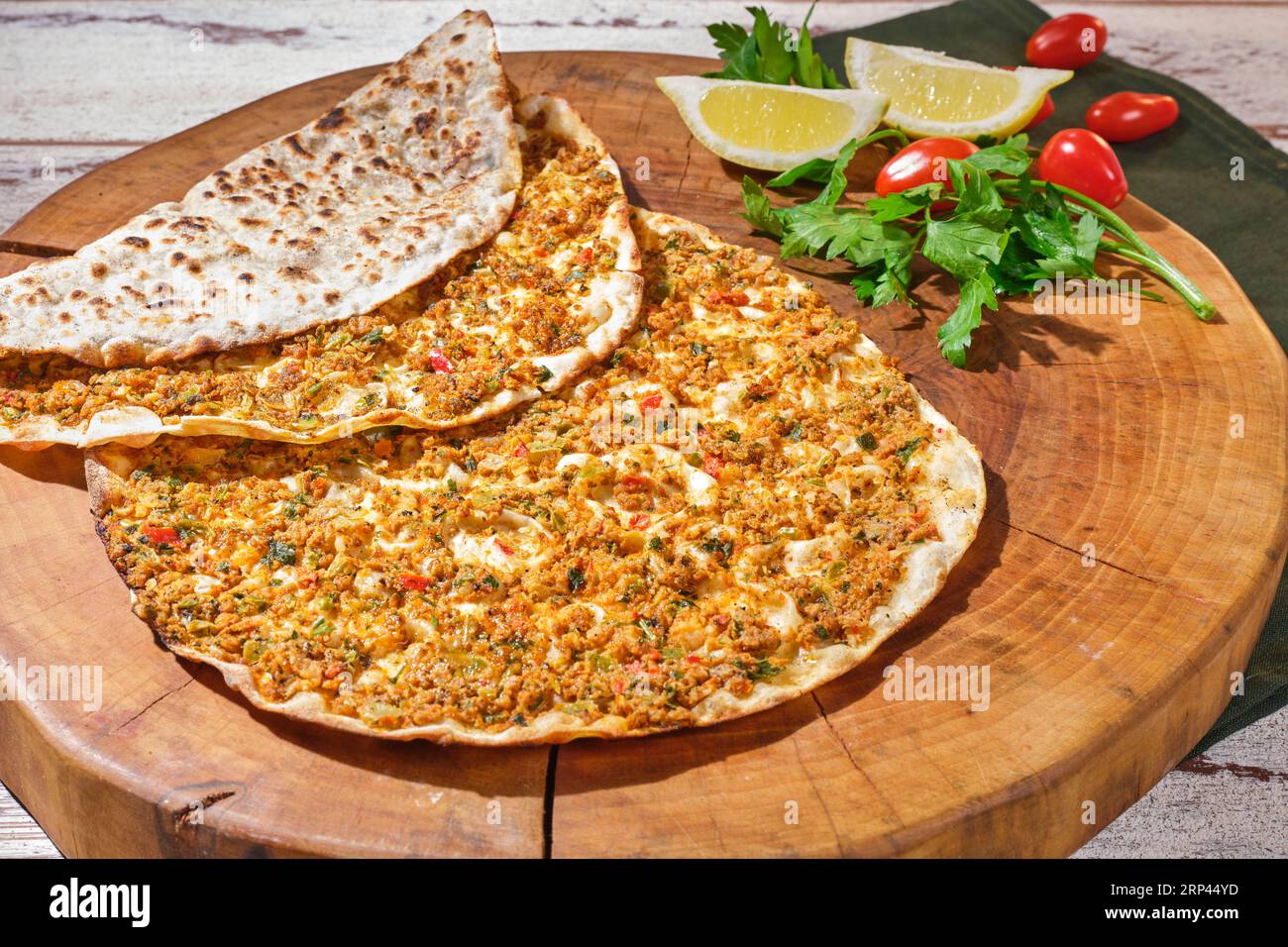 Traditional Turkish food and Ravioli, Manti, on a beautiful background ...