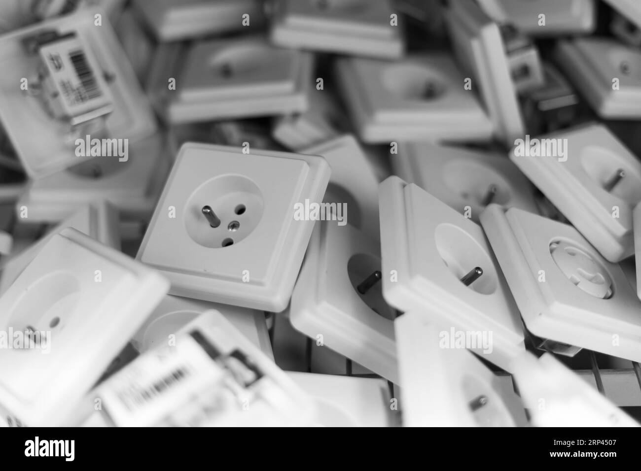 Electrical switchboard Black and White Stock Photos & Images - Alamy