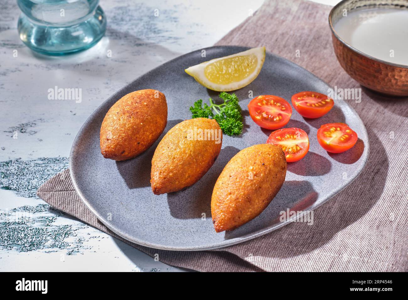 Traditional Turkish food and Ravioli, Manti, on a beautiful background ...