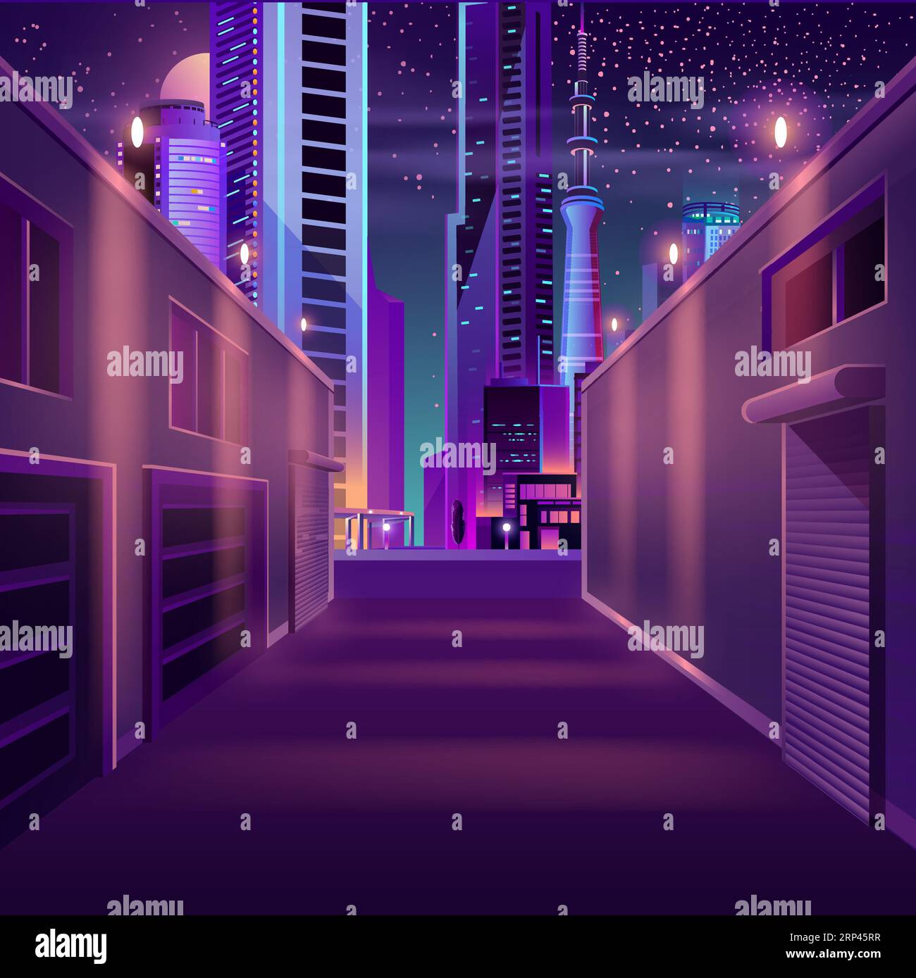 Commercial buildings with sky Stock Vector Images - Alamy