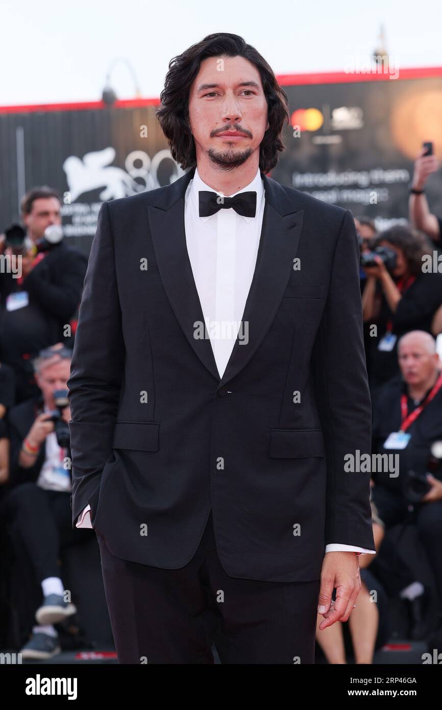 VENICE, ITALY - Aug 31: Adam Driver attends a red carpet for the movie ...