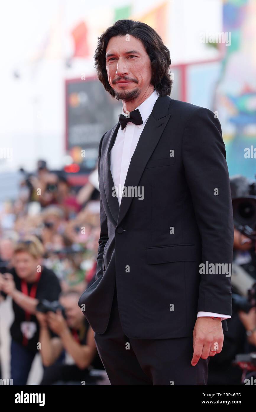 VENICE, ITALY - Aug 31: Adam Driver attends a red carpet for the movie ...