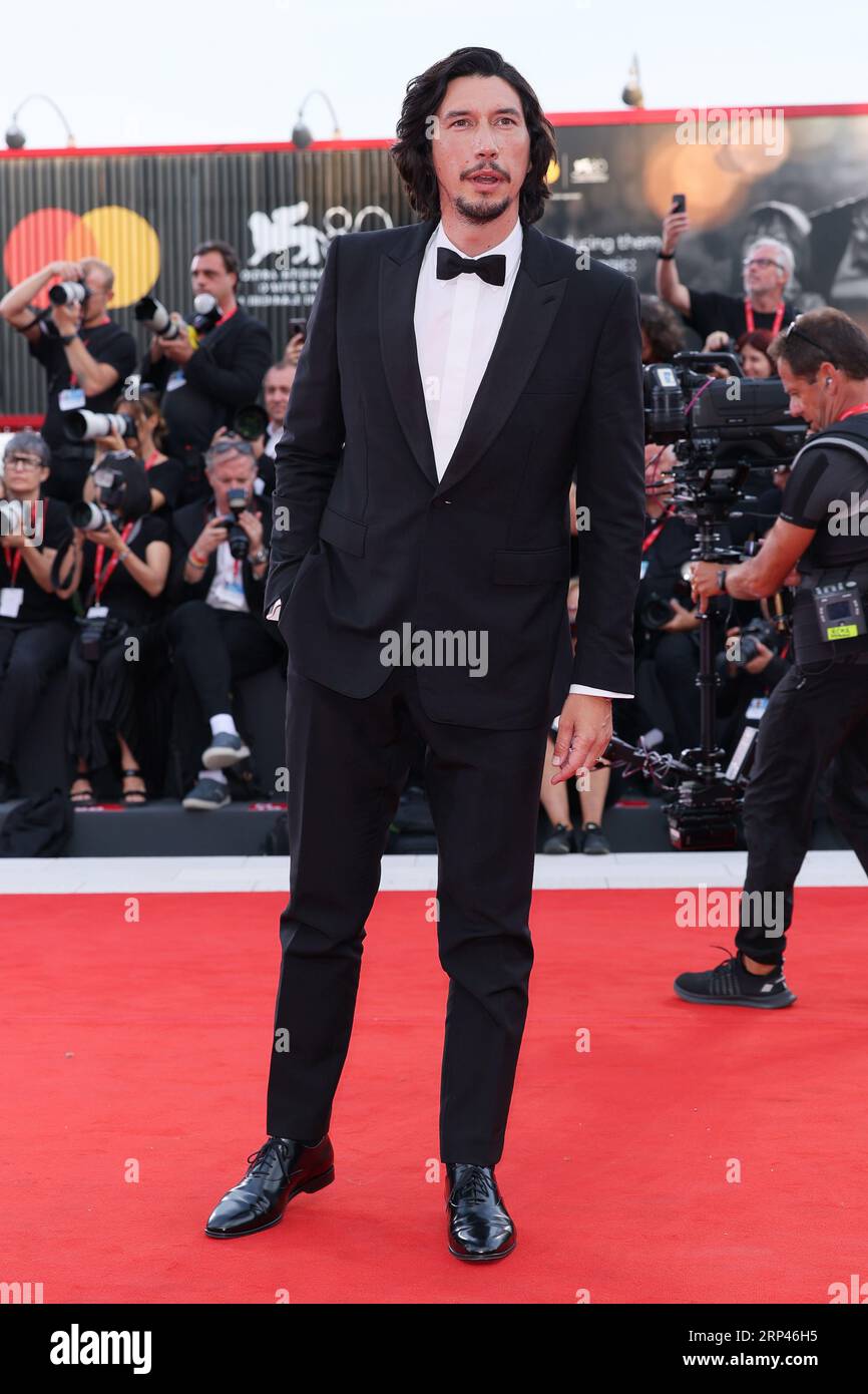 VENICE, ITALY - Aug 31: Adam Driver attends a red carpet for the movie ...
