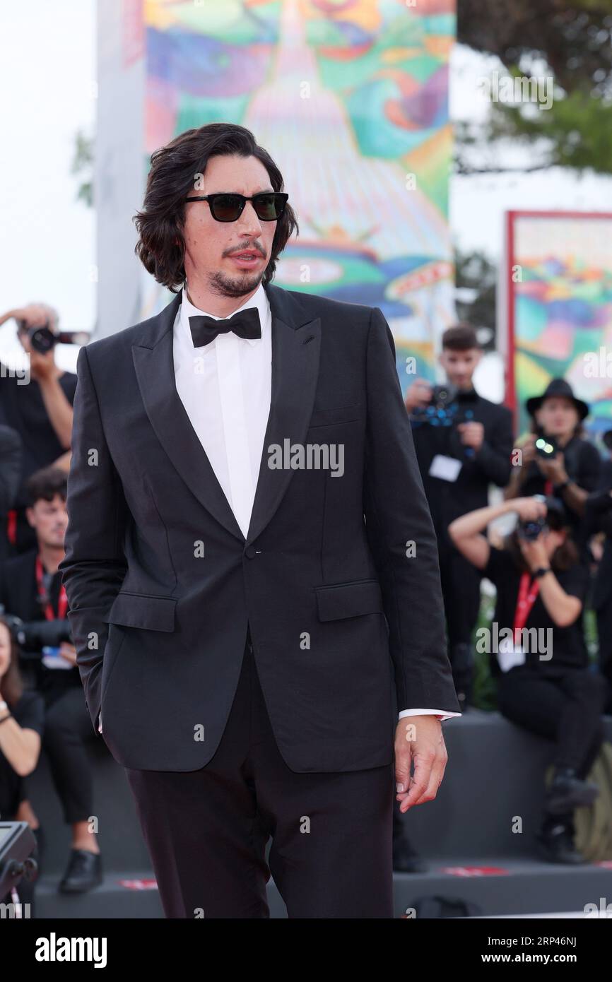 VENICE, ITALY - Aug 31: Adam Driver attends a red carpet for the movie ...