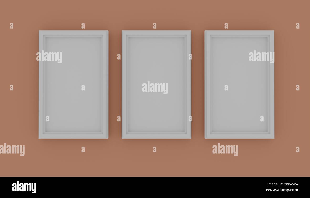 picture frame, render Stock Photo - Alamy