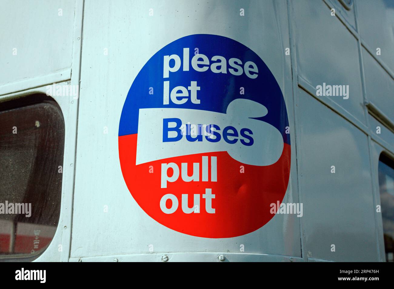Please let buses pull out sign. Great Harwood Transport Festival 2023 ...