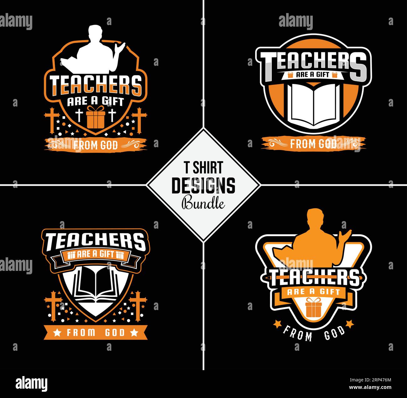 Vintage Teacher T Shirt Design Bundle With Creative Teacher Day