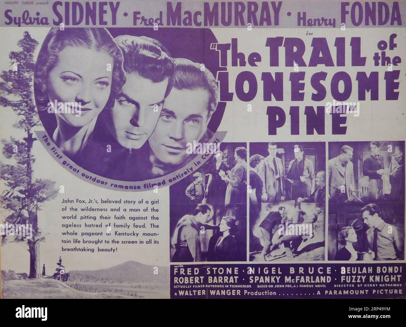 SYLVIA SIDNEY FRED MacMURRAY and HENRY FONDA in THE TRAIL OF THE ...