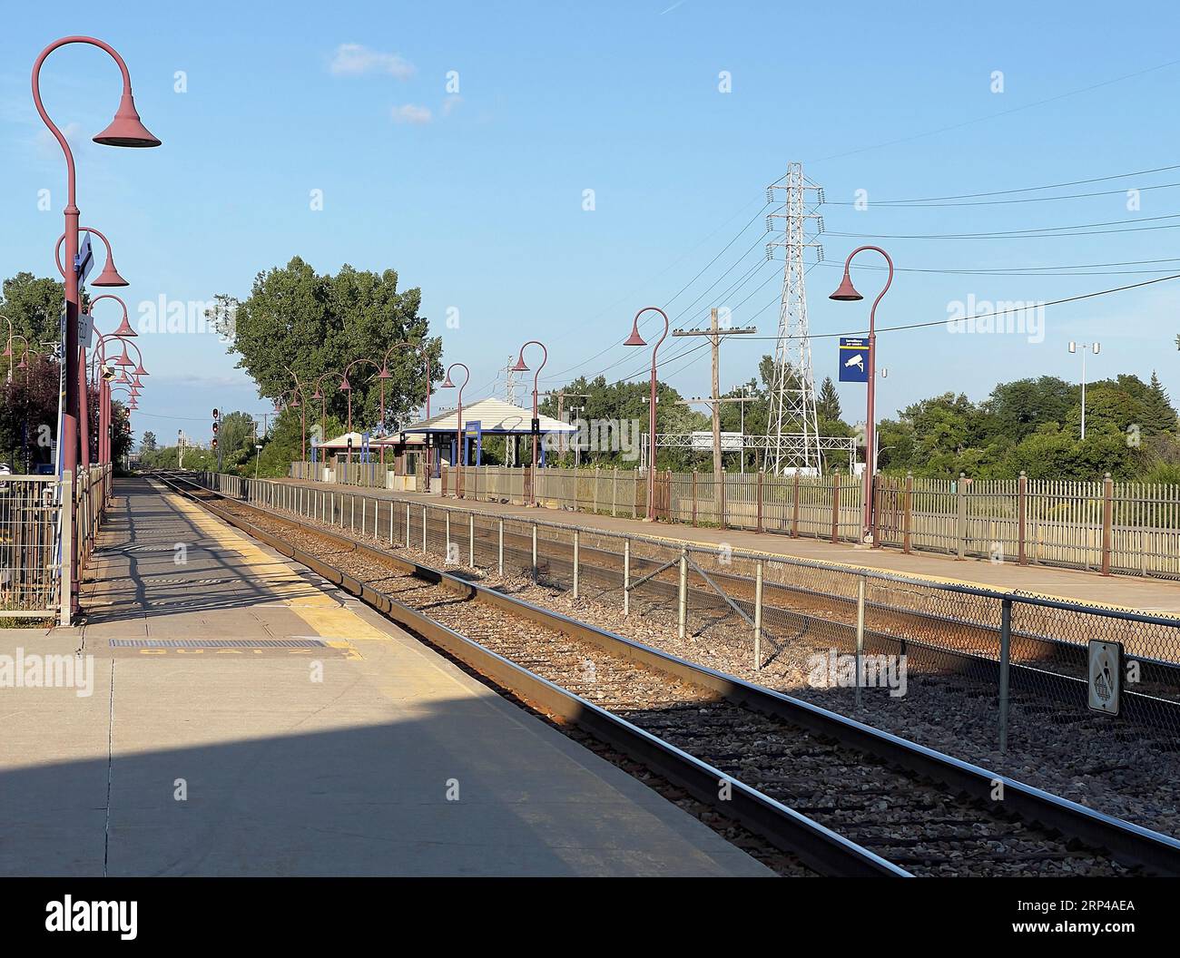 Empty Suburban Railway Station at Beaconsfield, Montreal, Quebec ...