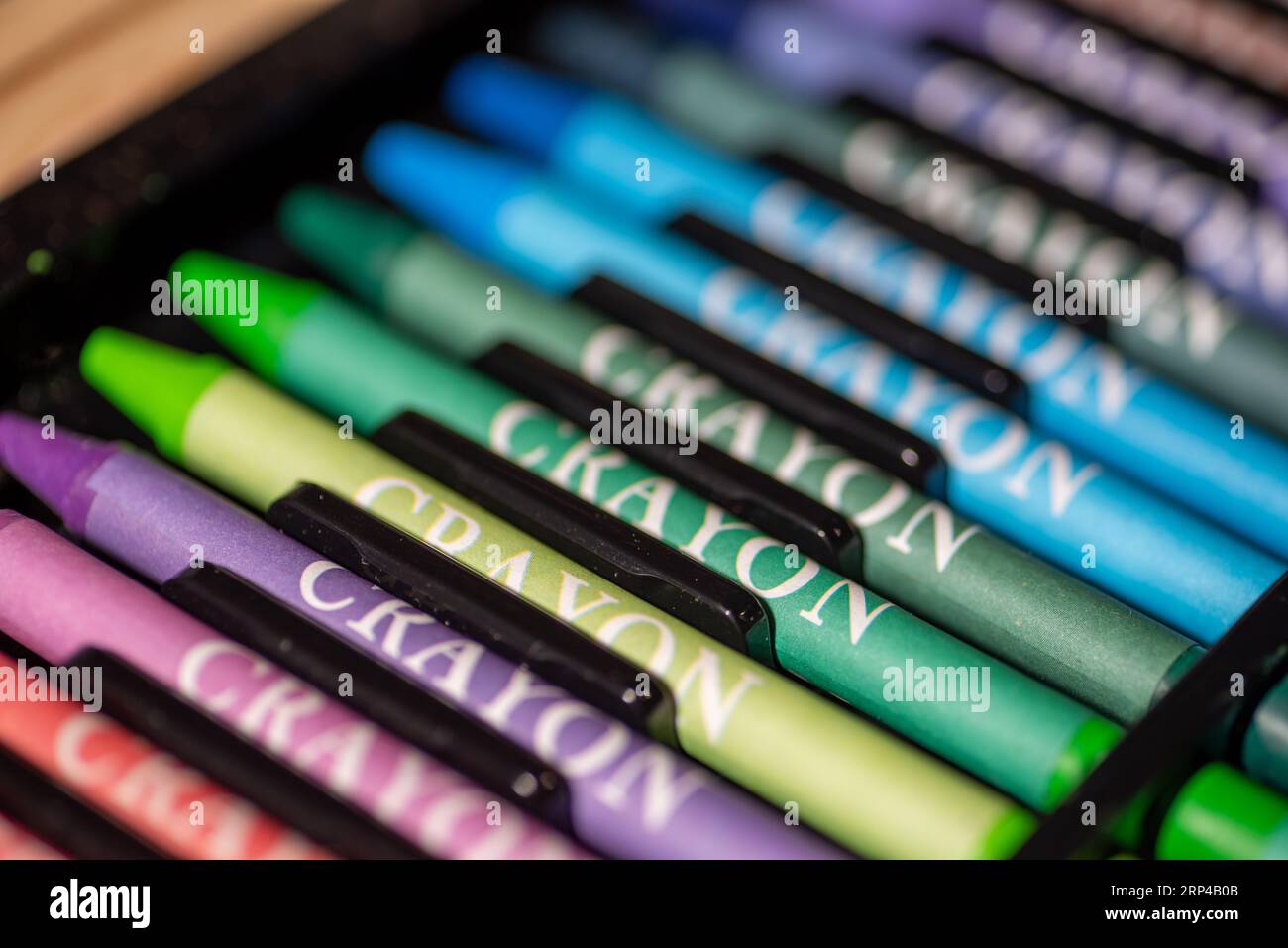 Oil Pastel Crayons on a white paper Stock Photo - Alamy