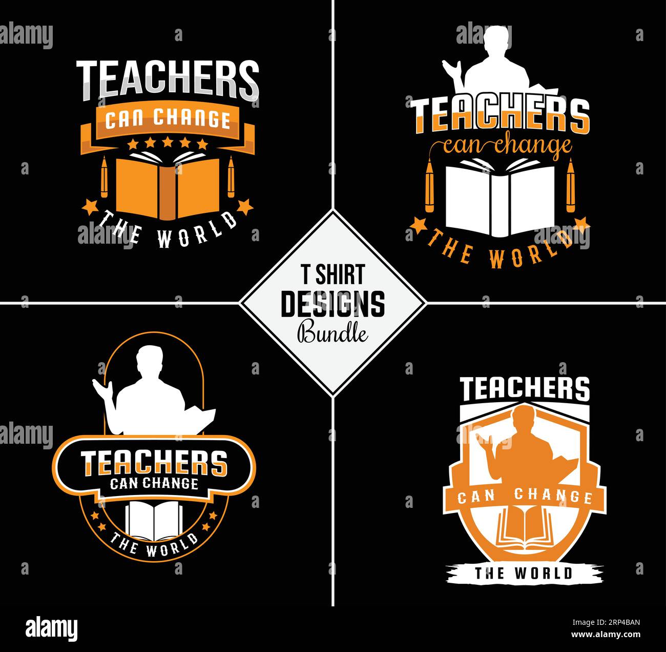 Vintage Teacher T Shirt Design Bundle With Creative Teacher Day
