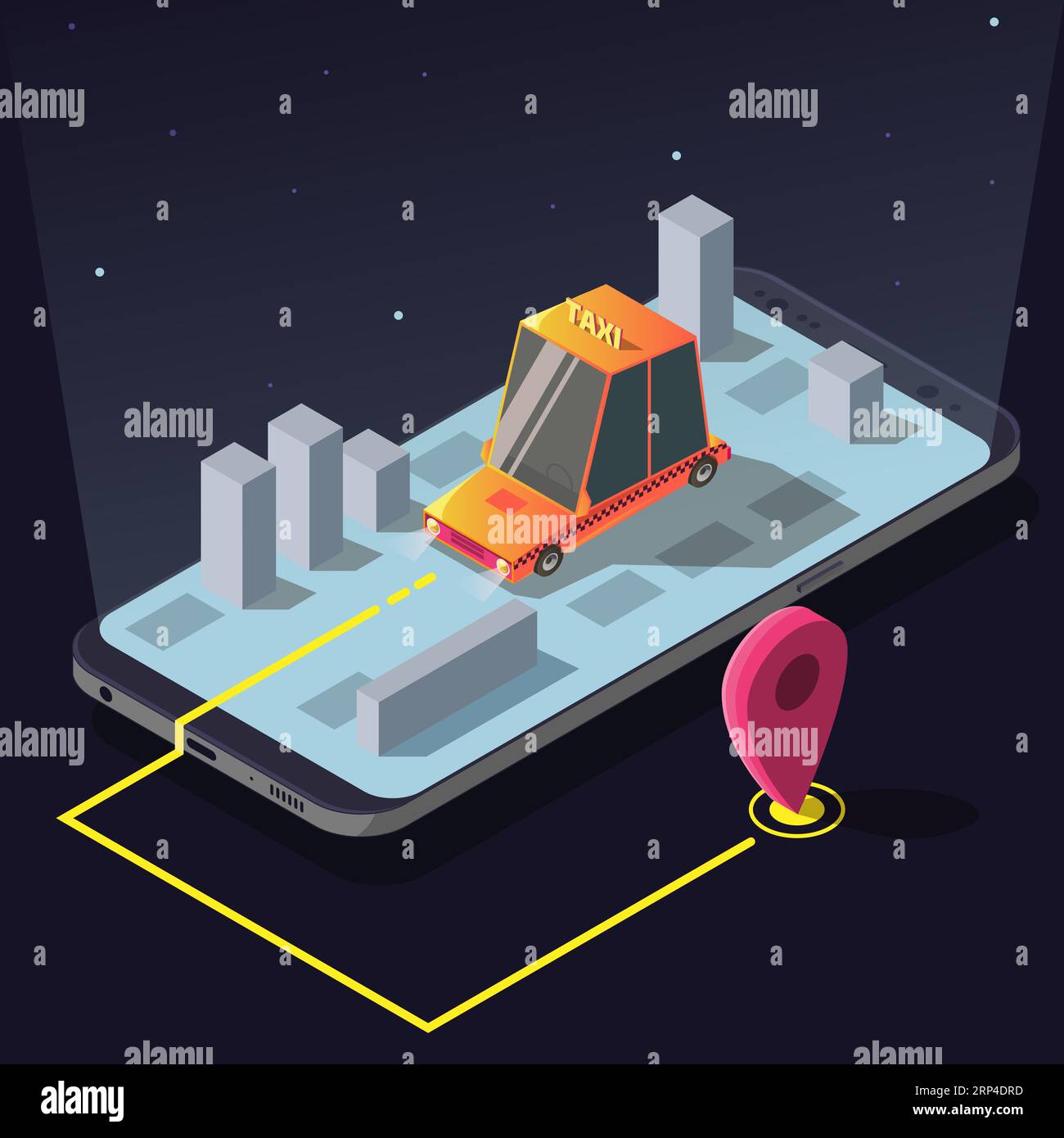 Taxi passenger screen Stock Vector Images - Alamy