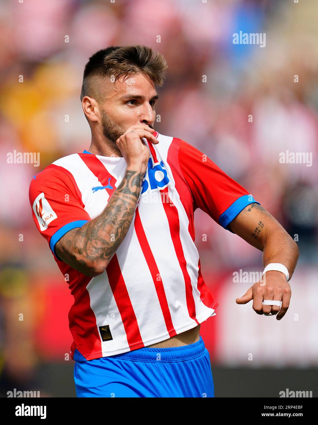 Girona, Spain. 03rd Sep, 2023. Cristian Portugues Portu of Girona FC ...