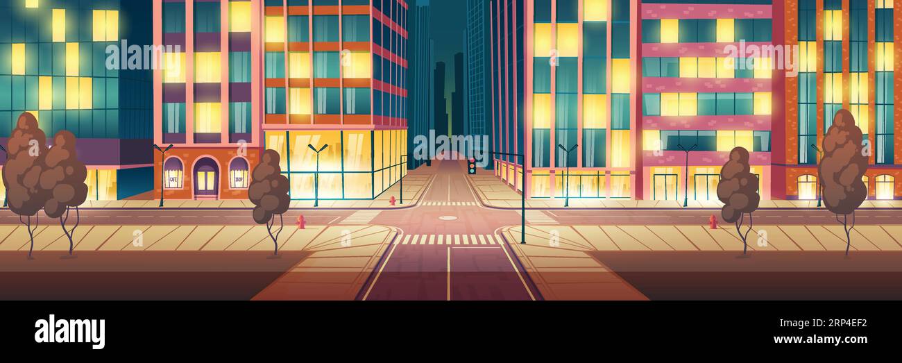 Central pedestrian plaza Stock Vector Images - Alamy