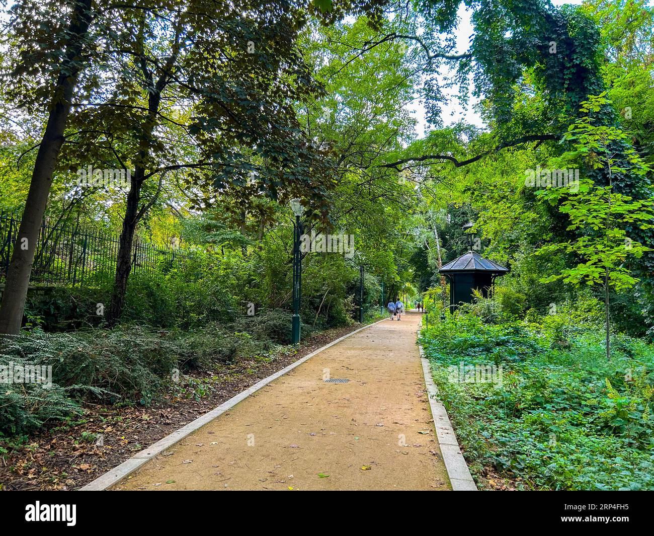 Paris, France, Scenic Views, Urban Park, Pedestrian Pathway in Natural ...