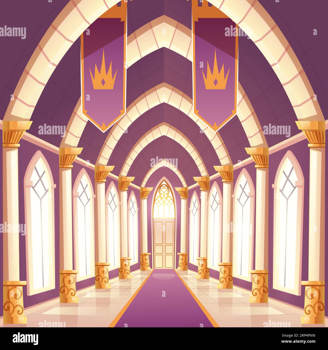 Hall pillars Stock Vector Images - Alamy