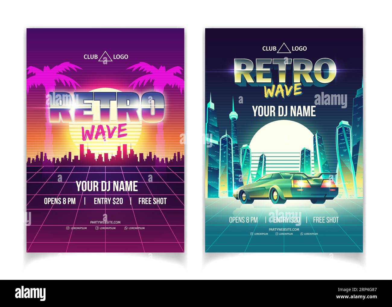 Vintage car ad Stock Vector Images - Alamy