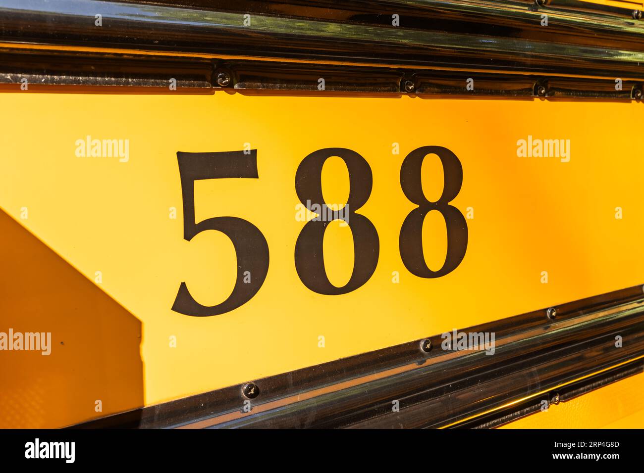 School bus number hi-res stock photography and images - Alamy