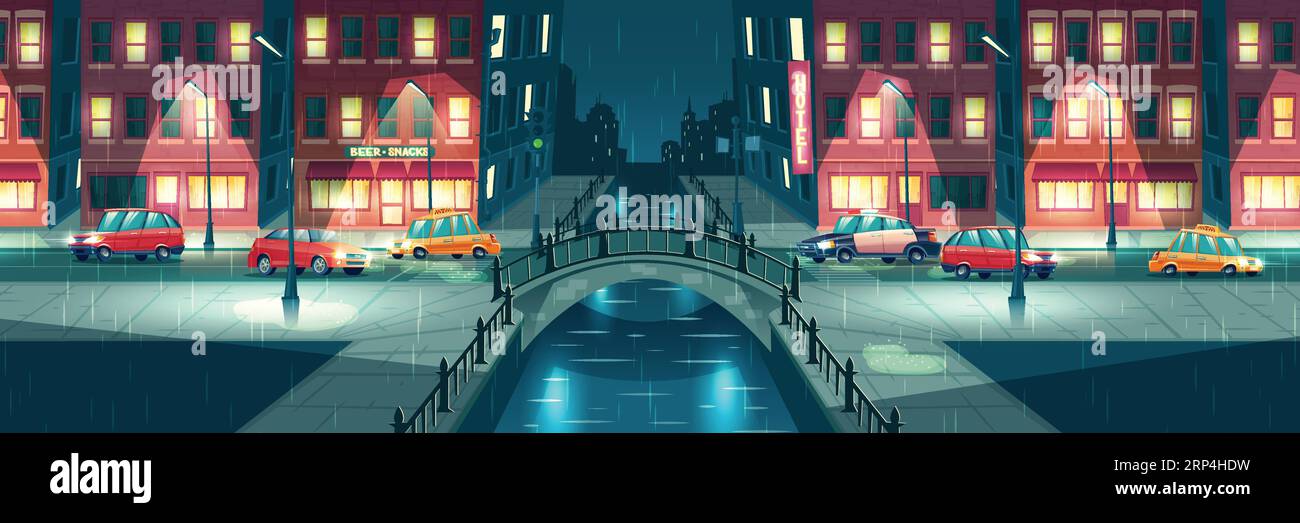 River police embankment Stock Vector Images - Alamy