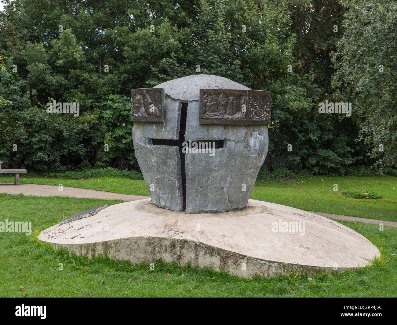 The Battle of Lewes Memorial in the grounds of Lewes Priory (The Priory ...